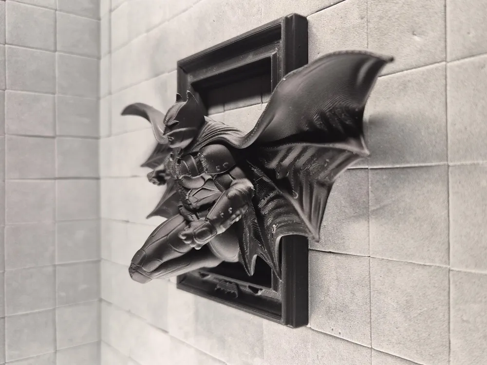 Out of the Frame – Batman Shadow | Keyhole Hanger - Free 3D Print Model ...