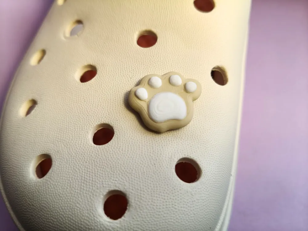 paw print Dog / Cat croc charm (Jibbitz) by ThemeParkBoy MakerWorld ...