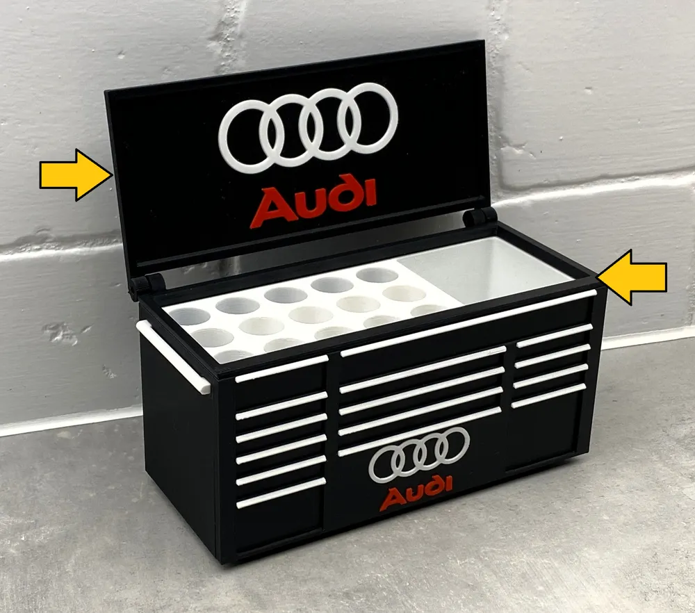 Lid for Audi Desk Work Toolbox Pen Holder by Mrtk1970 - MakerWorld