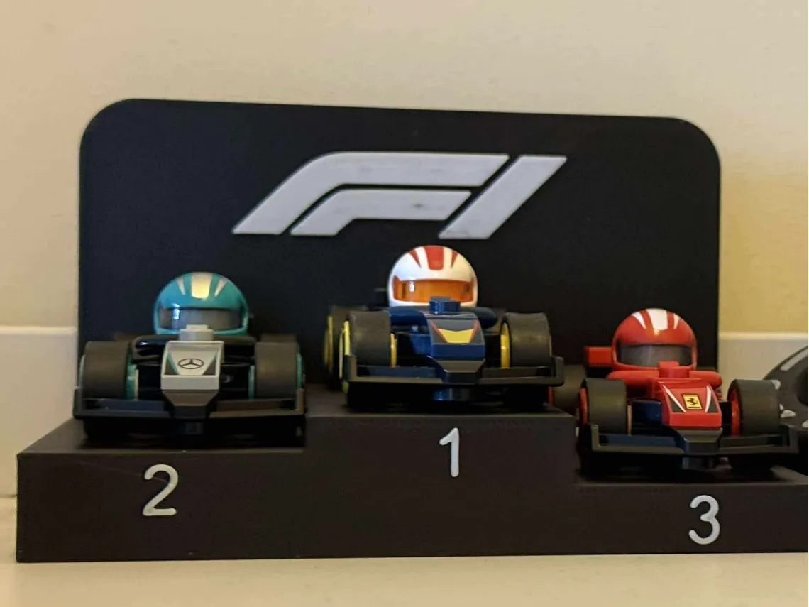 F1 Mini podium brick compatible - Free 3D Print Model - MakerWorld