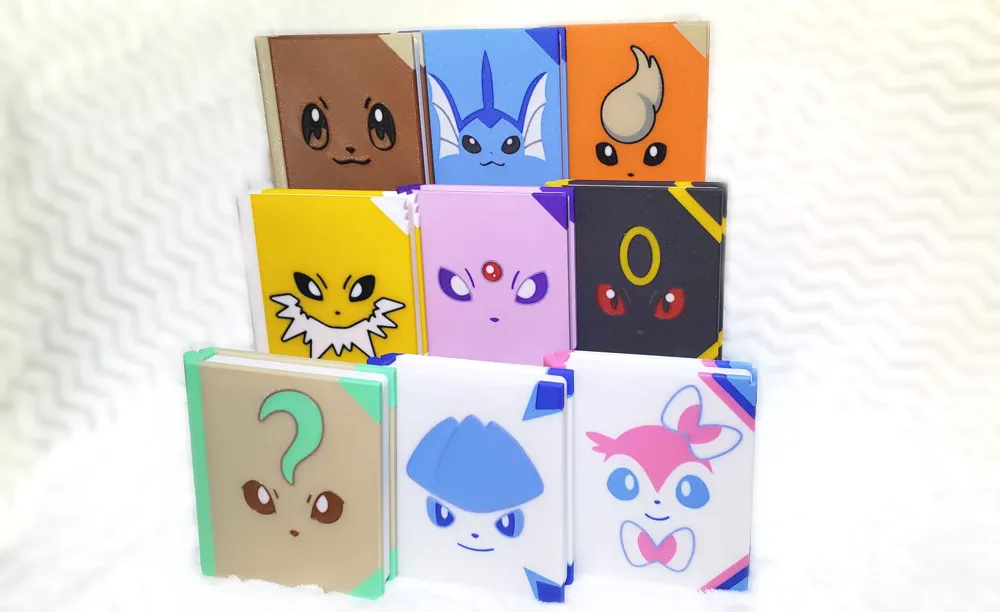 Pokemon Stash Books - Eeveelutions Collection by Empty Dustpan - MakerWorld