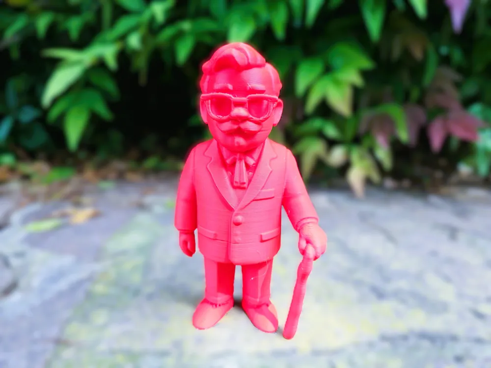 KFC Colonel Sanders figure - Free 3D Print Model - MakerWorld