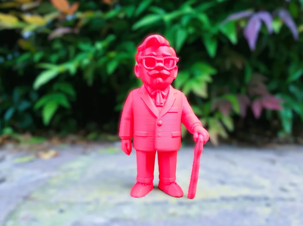 KFC Colonel Sanders figure by dubmehard MakerWorld: Download Free 3D Models