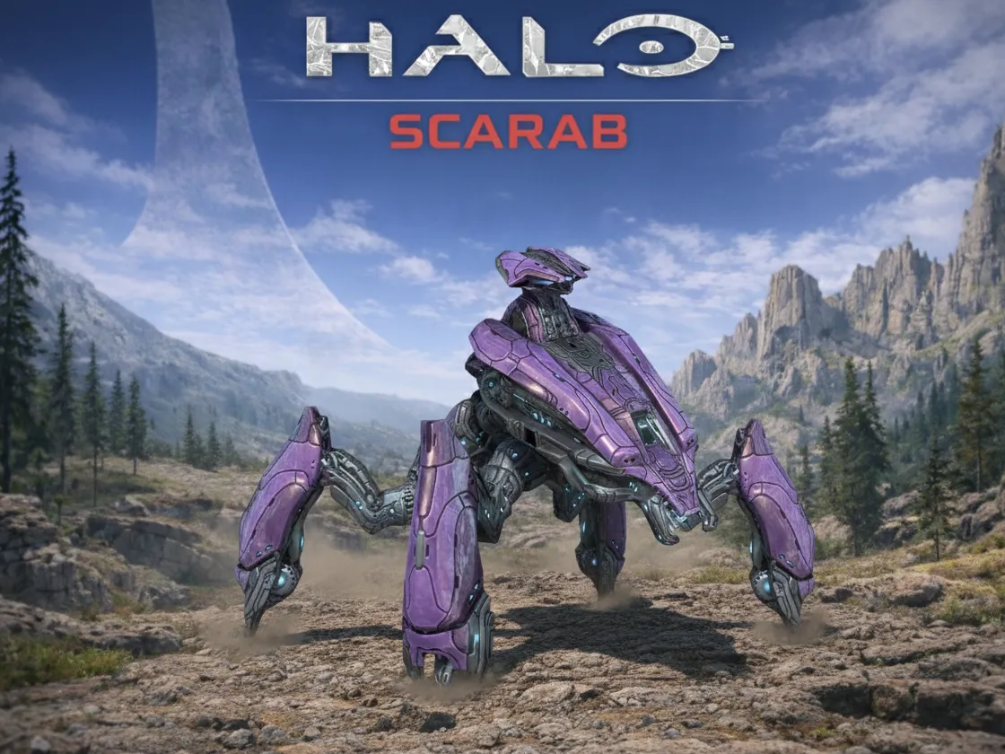 Halo Covenant Scarab - Free 3D Print Model - MakerWorld