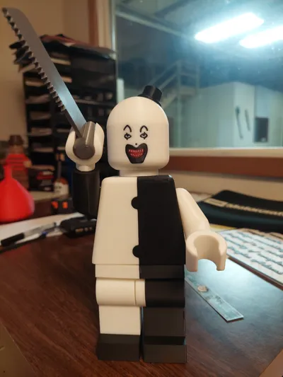 BIG BRICK Art The Clown from Terrifier by masterofall6 MakerWorld ...