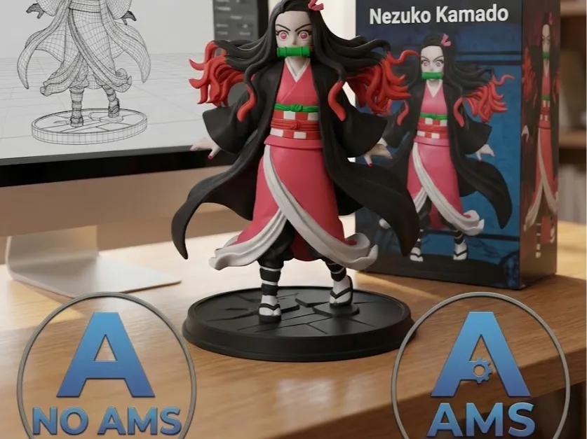 Nezuko Kamado Figurine - Demon Slayer - Free 3D Print Model - MakerWorld