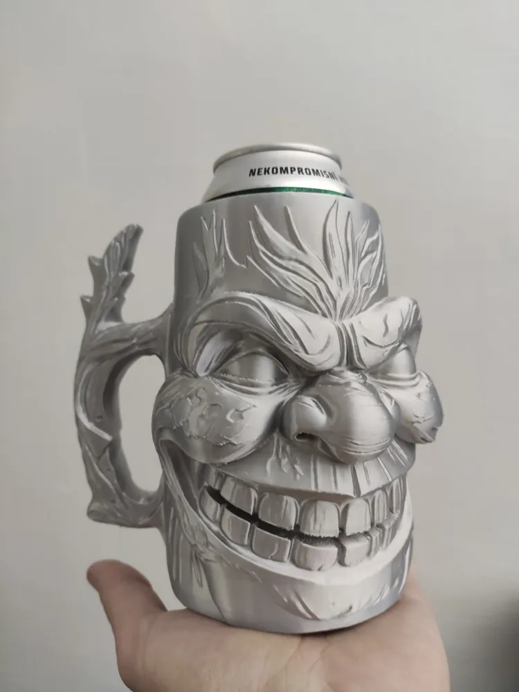 TrollFace Totem Can Holder / Beer mug by RUMcajz MakerWorld: Download ...