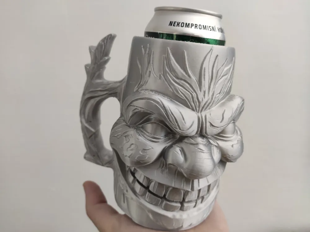 TrollFace Totem Can Holder / Beer mug by RUMcajz MakerWorld: Download ...