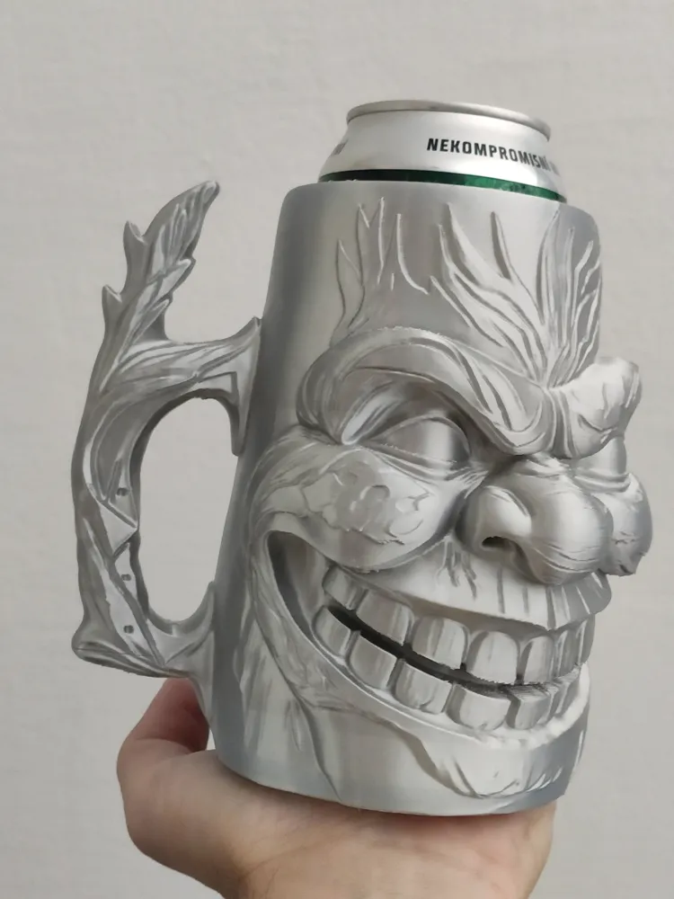 TrollFace Totem Can Holder / Beer mug by RUMcajz MakerWorld: Download ...