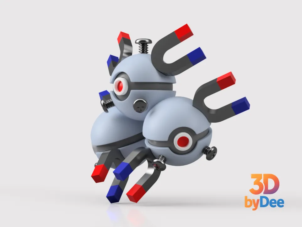 Magneton Poke Ball by 3DbyDee MakerWorld: Download Free 3D Models