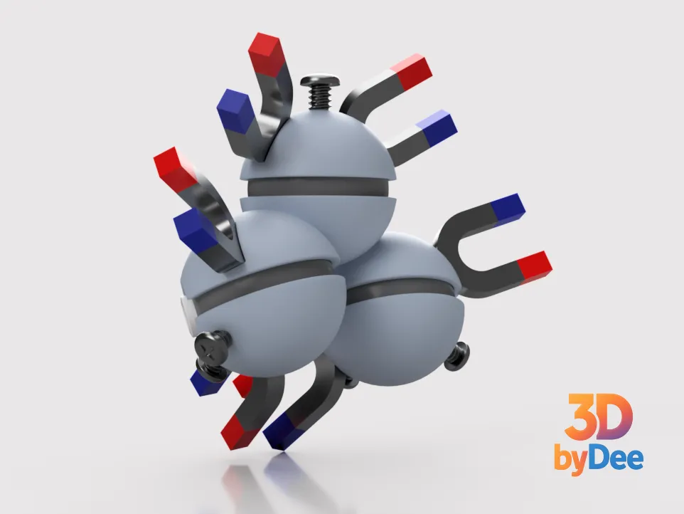 Magneton Poke Ball by 3DbyDee MakerWorld: Download Free 3D Models