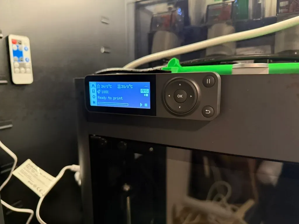 P1P/P1S Screen Mount Flat Slim - Free 3D Print Model - MakerWorld