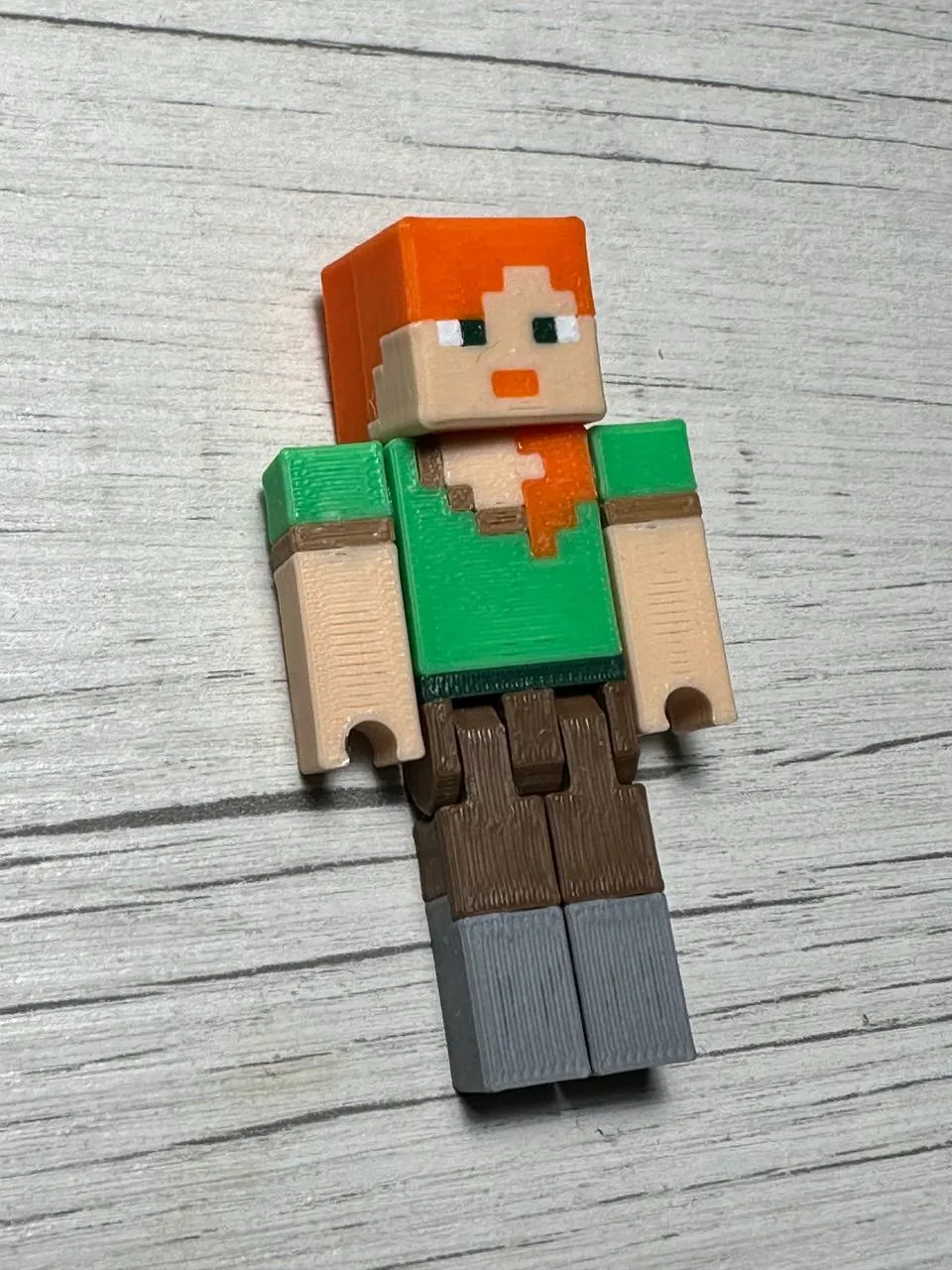 Minecraft Alex Articulated - Free 3D Print Model - MakerWorld