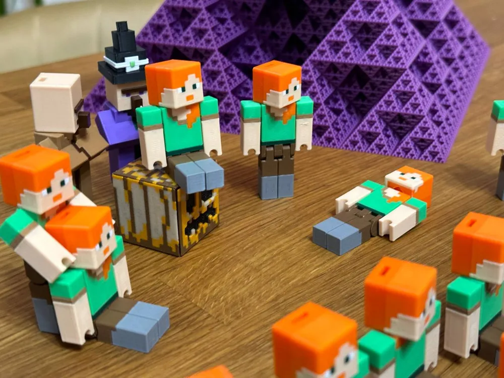 Minecraft Alex Articulated - Free 3D Print Model - MakerWorld