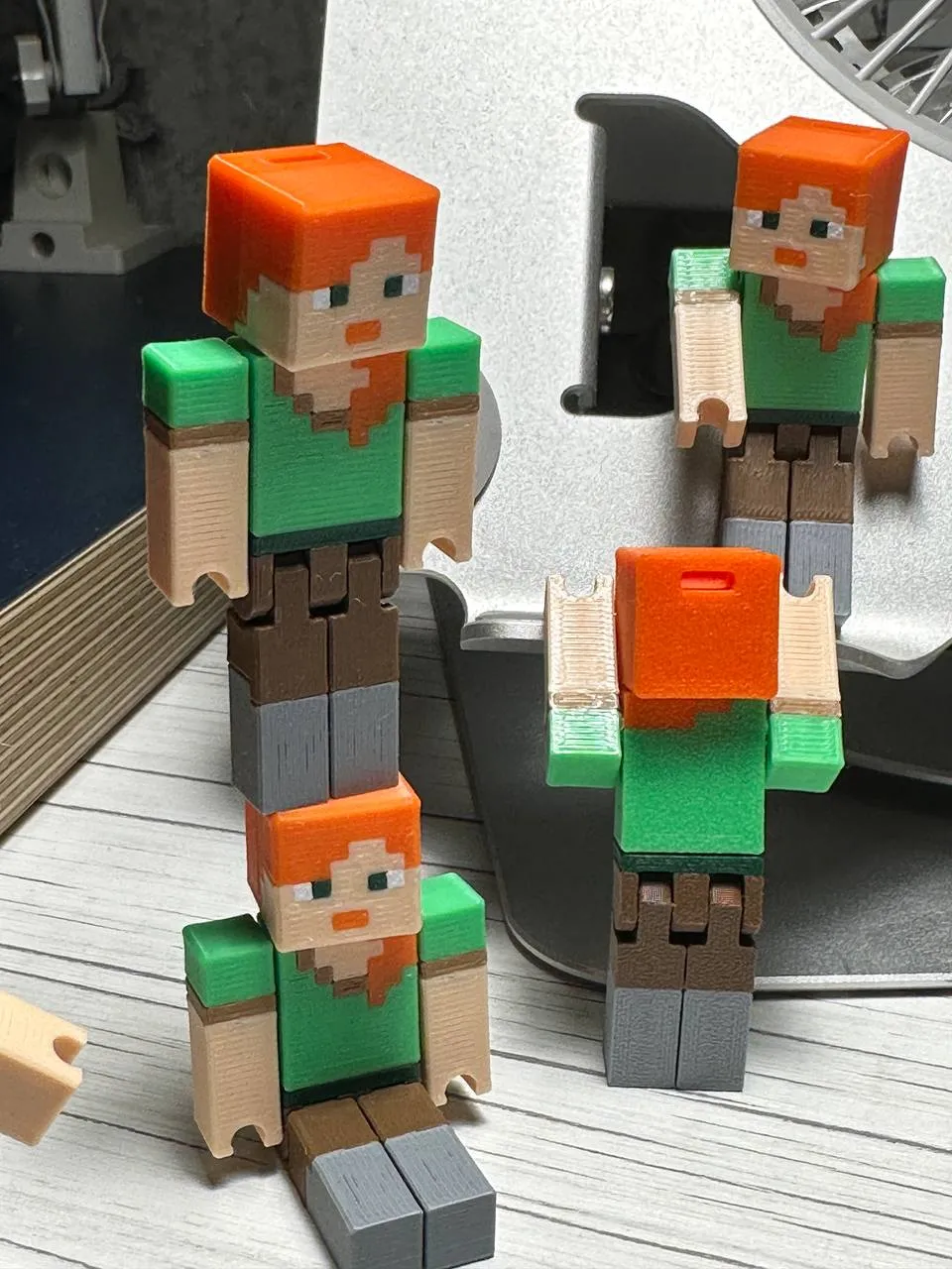 Minecraft Alex Articulated - Free 3D Print Model - MakerWorld