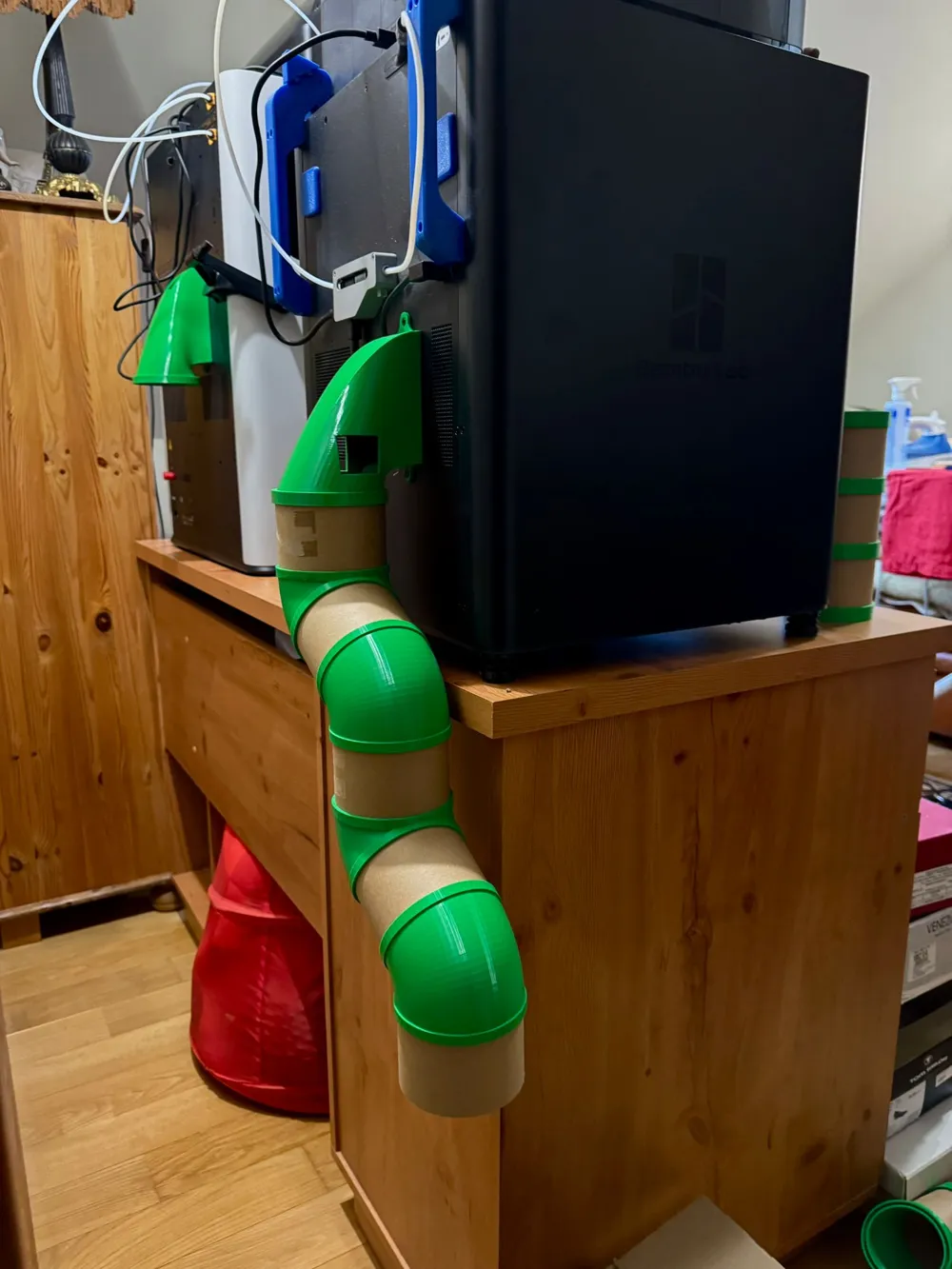 Modular Spool Cardboard Poop Chute for H/P Series - Free 3D Print Model ...