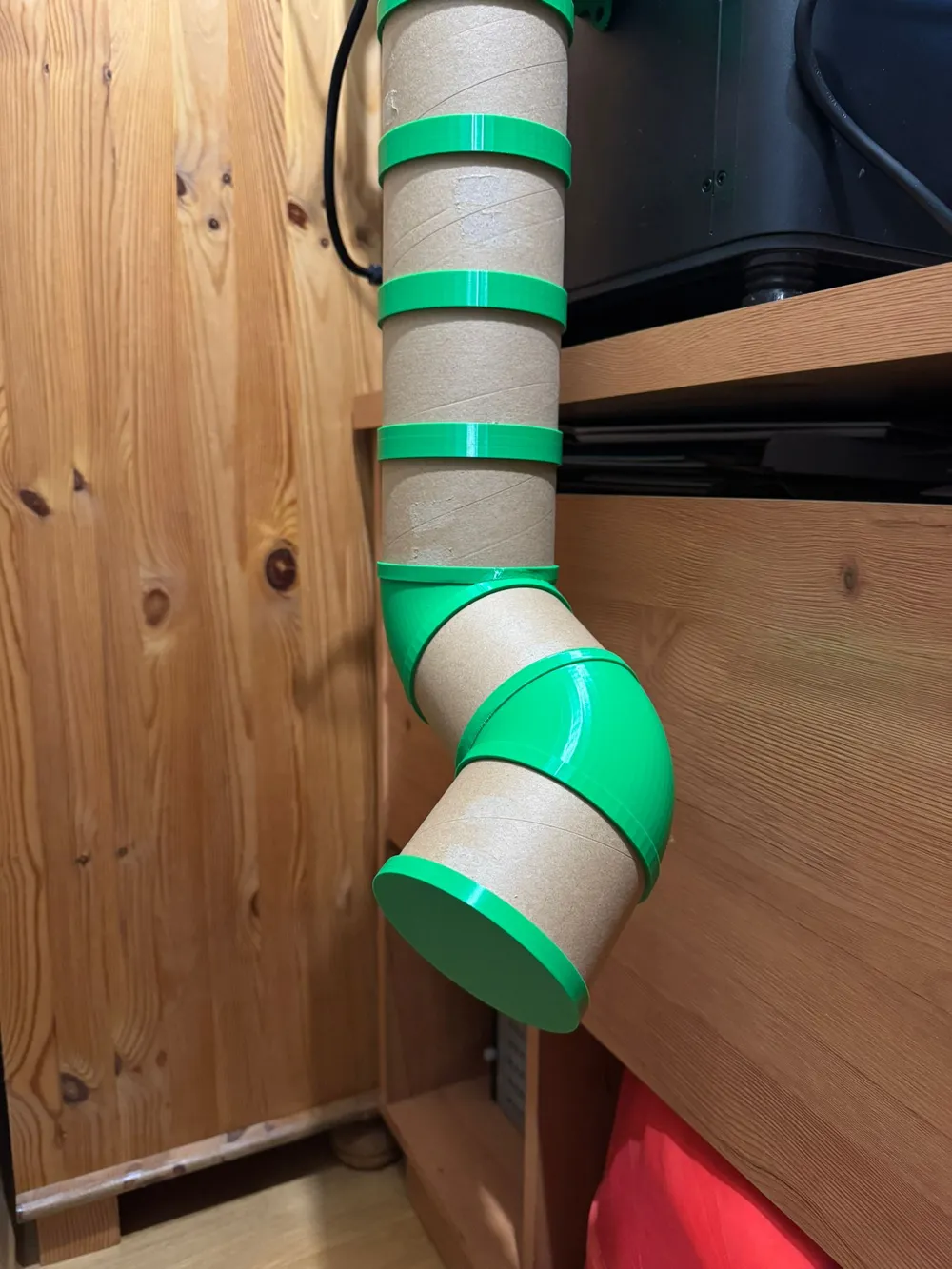 Modular Spool Cardboard Poop Chute for H/P Series - Free 3D Print Model ...