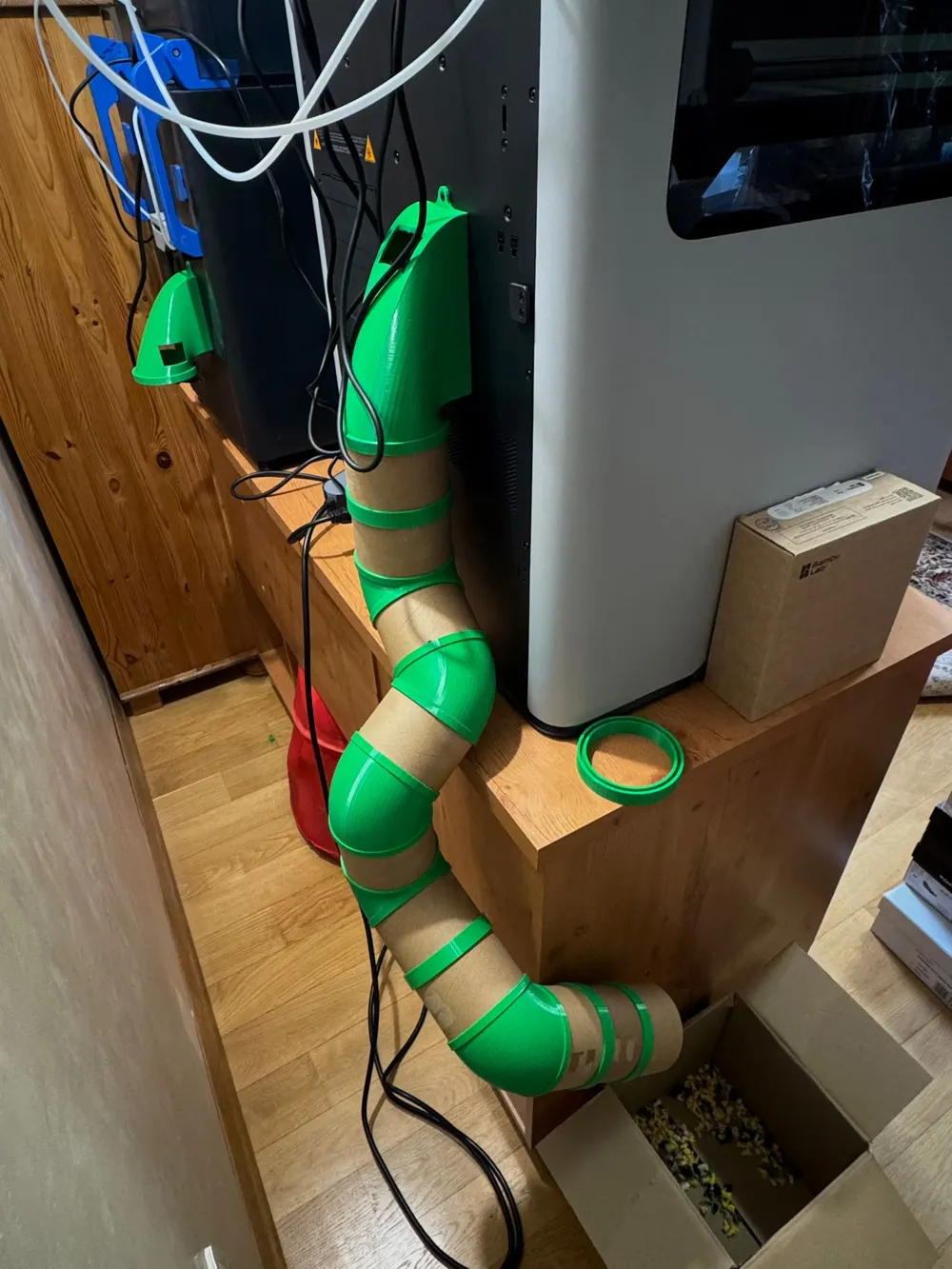 Modular Spool Cardboard Poop Chute for H/P Series - Free 3D Print Model ...