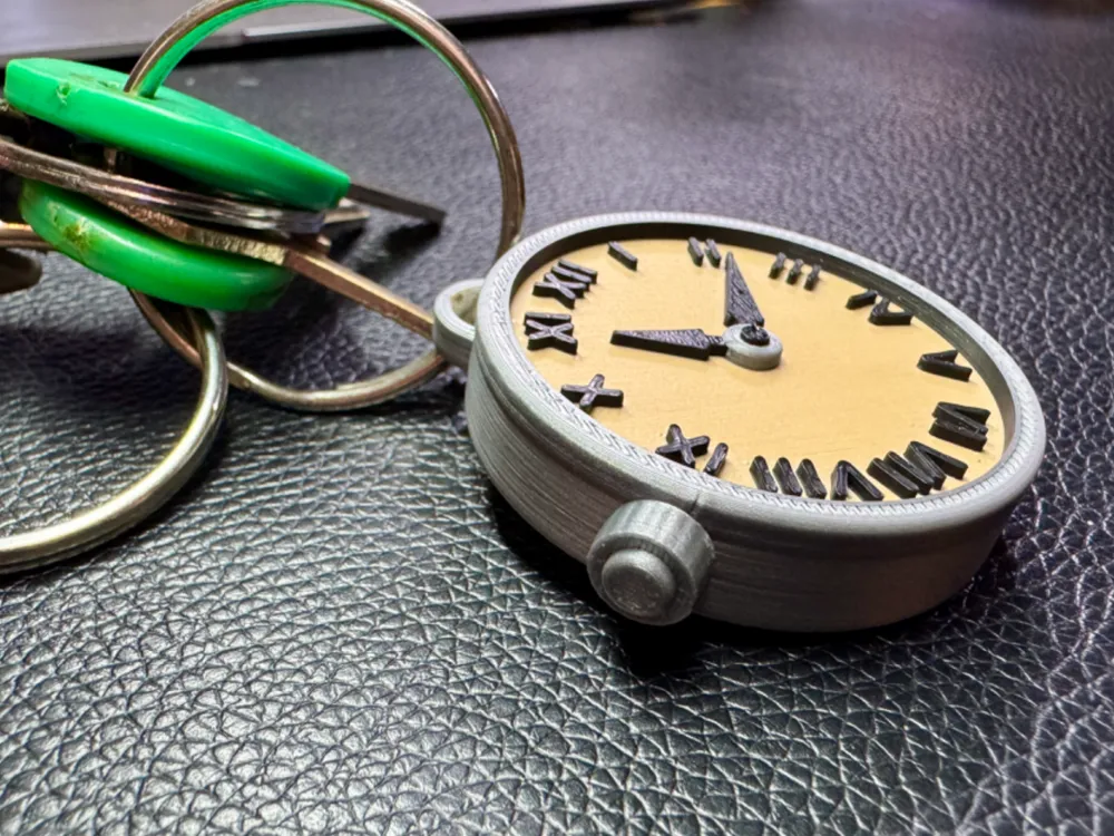 Roman Numerals Watch Keyring | Make a Wish Time by Phil3DPrints ...