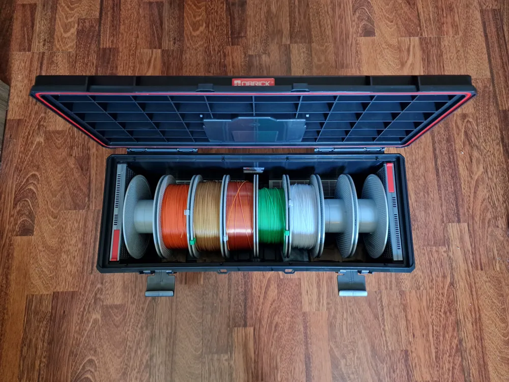 box for 8 bambu spool with silicagel container by SeltinoCZ - MakerWorld