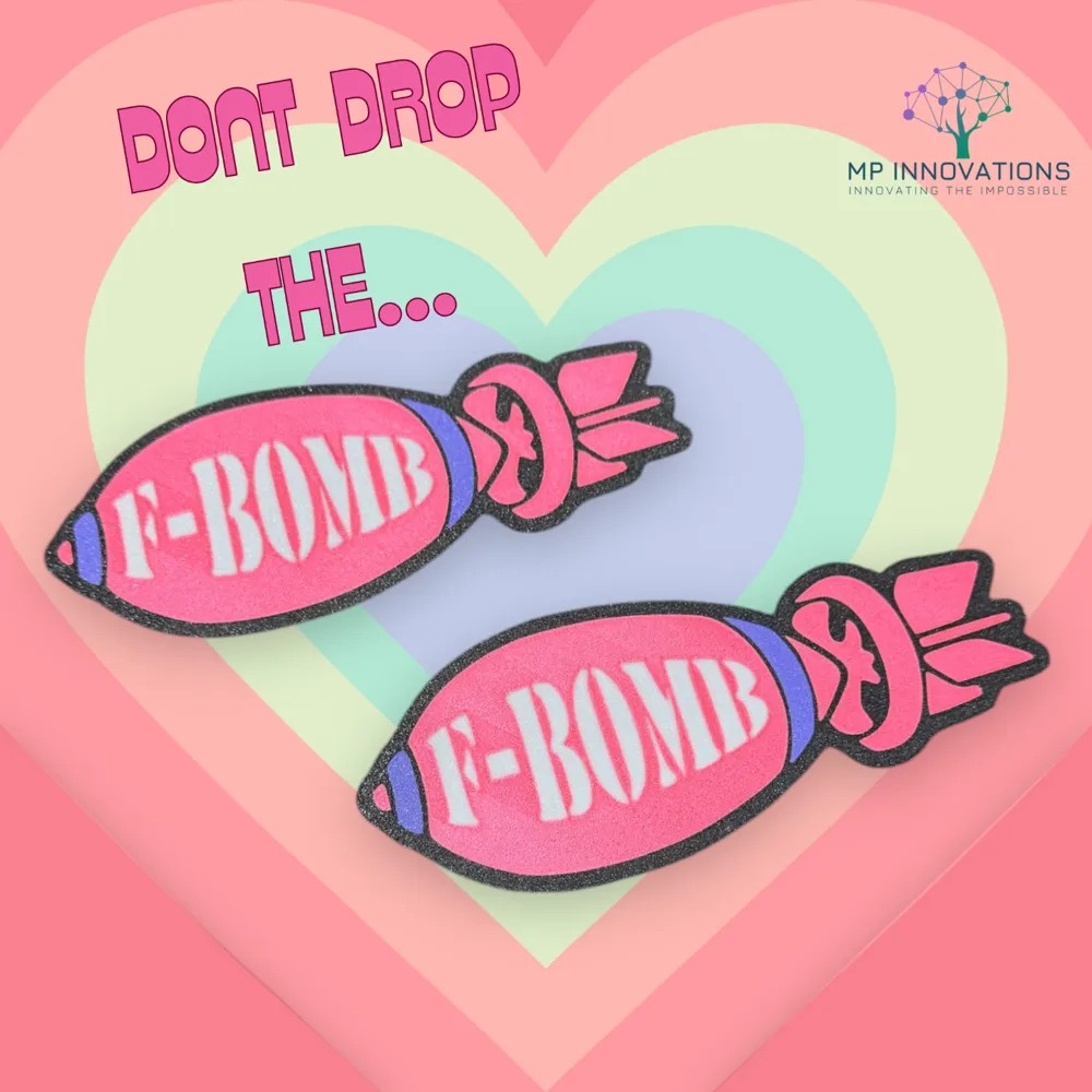 F-Bomb Fun 3D Printed Decor by MP Innovations - MakerWorld