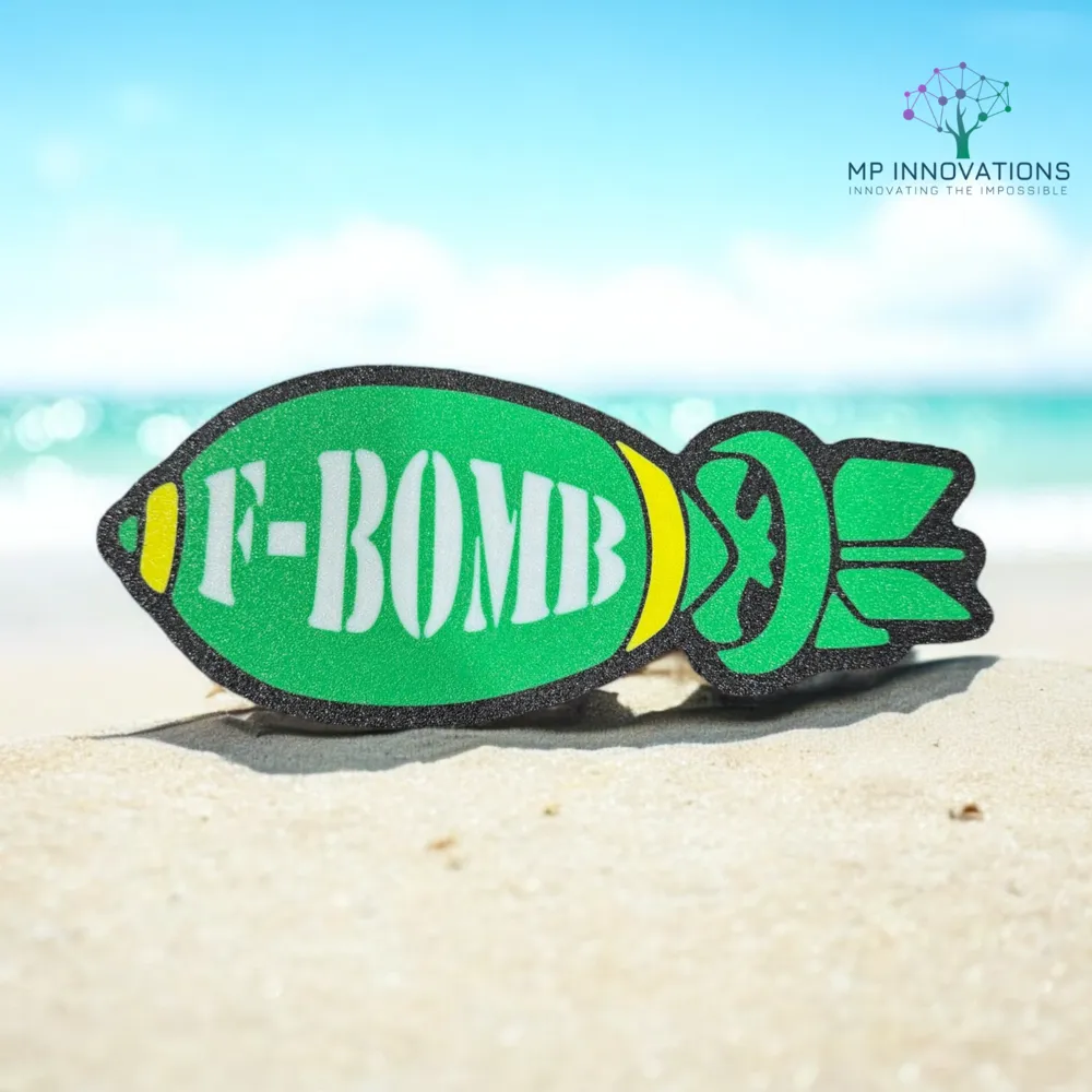 F-Bomb Fun 3D Printed Decor by MP Innovations - MakerWorld