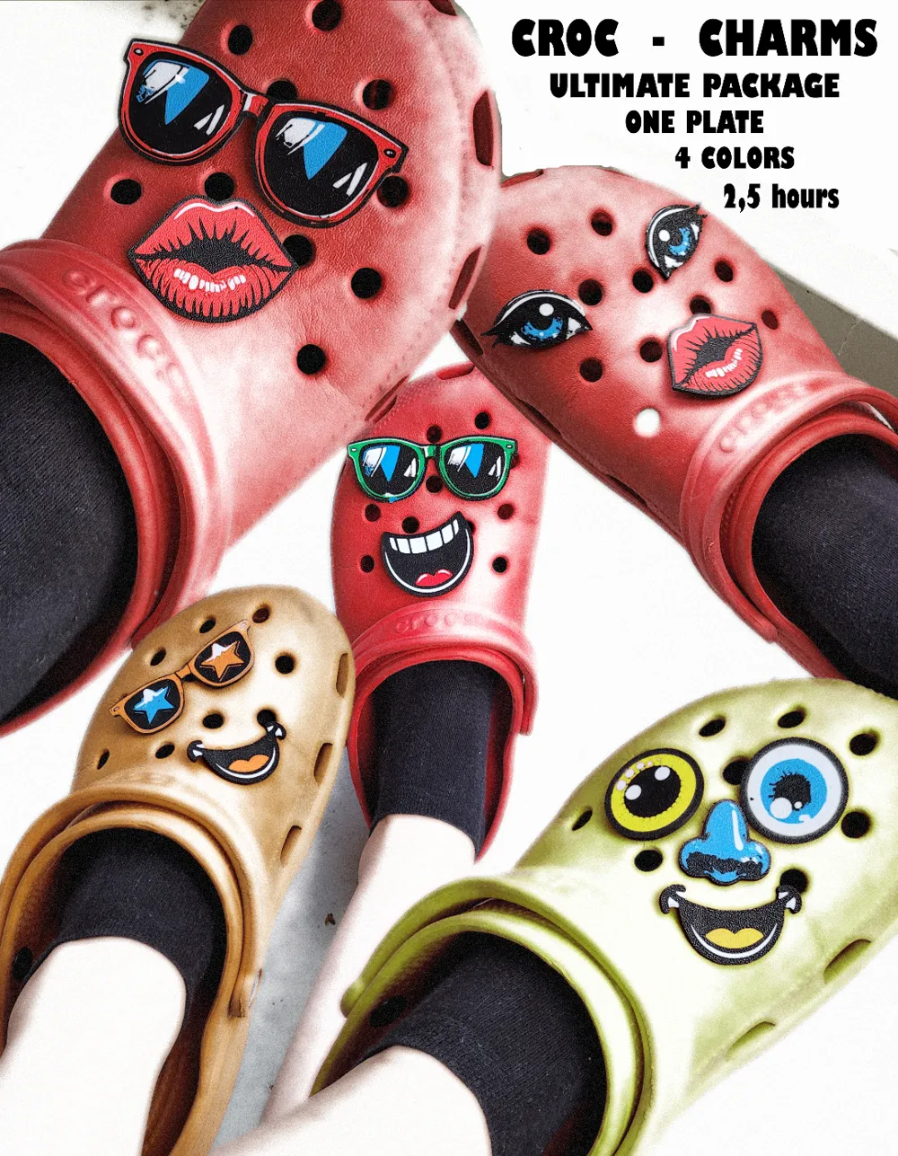 Croc Charms - Ultimate Face and Feelgood Package by H2Jack Concepts ...