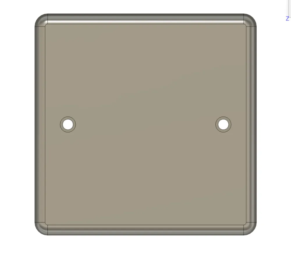UK Single Socket Faceplate - Ring by Elmaker Design - MakerWorld