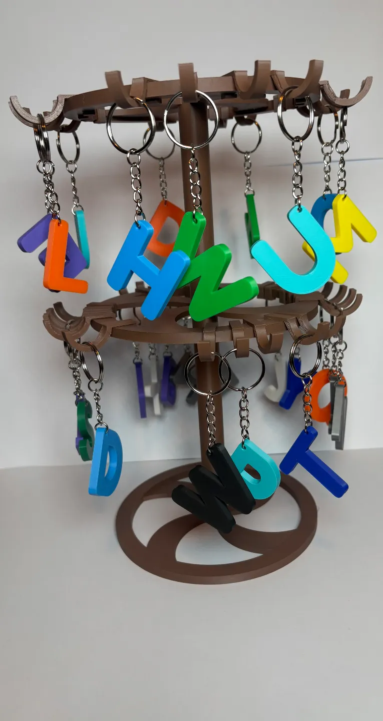 Modular display stand for key rings, jewellery etc - Free 3D Print ...