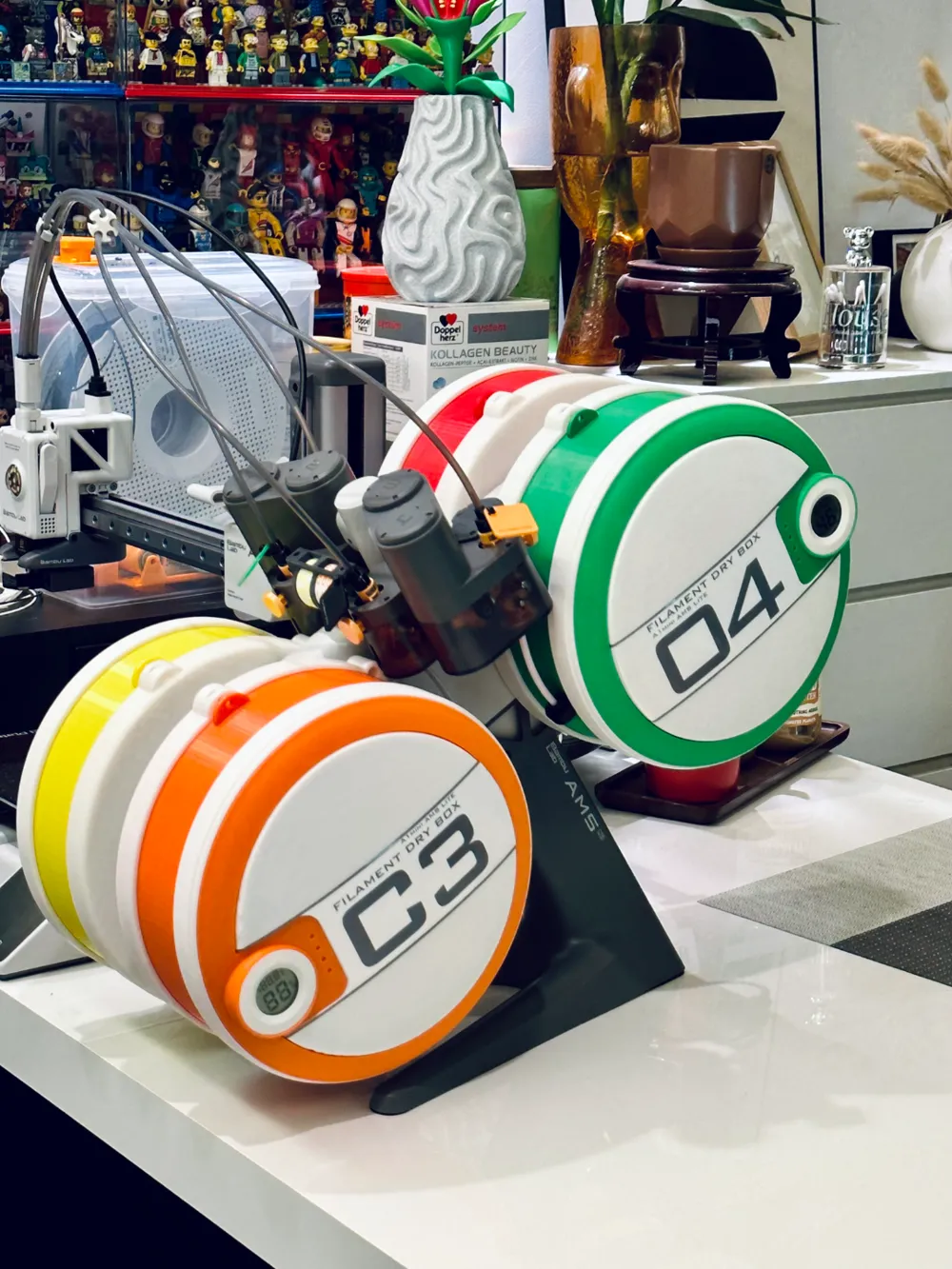 A1mini ams lite FILAMENT DRY BOX - Free 3D Print Model - MakerWorld