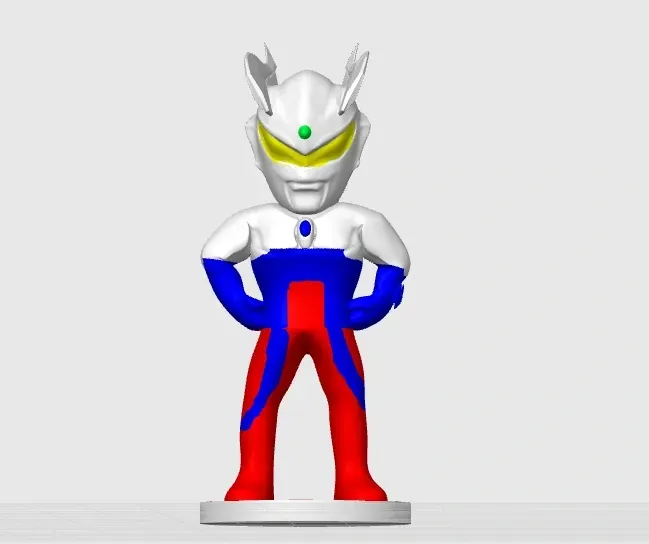 Q version of Ultraman Zero, Ultraman series by 玩具小屋 - MakerWorld
