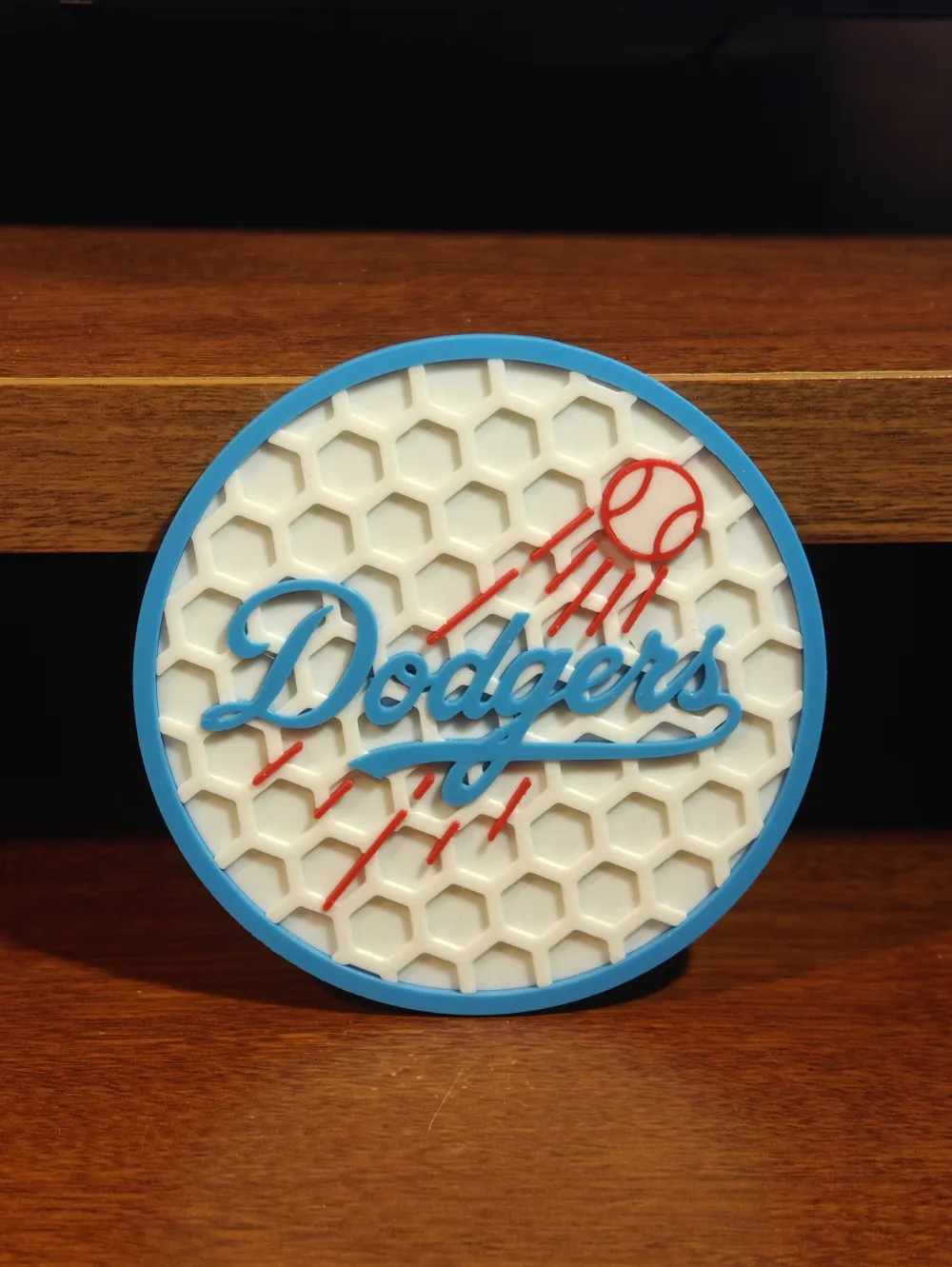 Los Angeles Dodgers: Hex Coaster by Alex MakerWorld: Download Free 3D ...