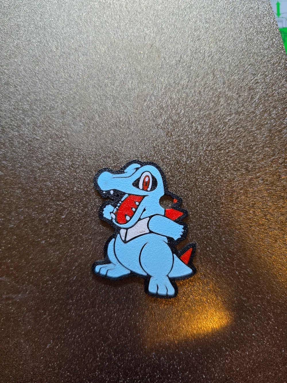 Pokemon Totodile Baby Keychain by Frankie - MakerWorld