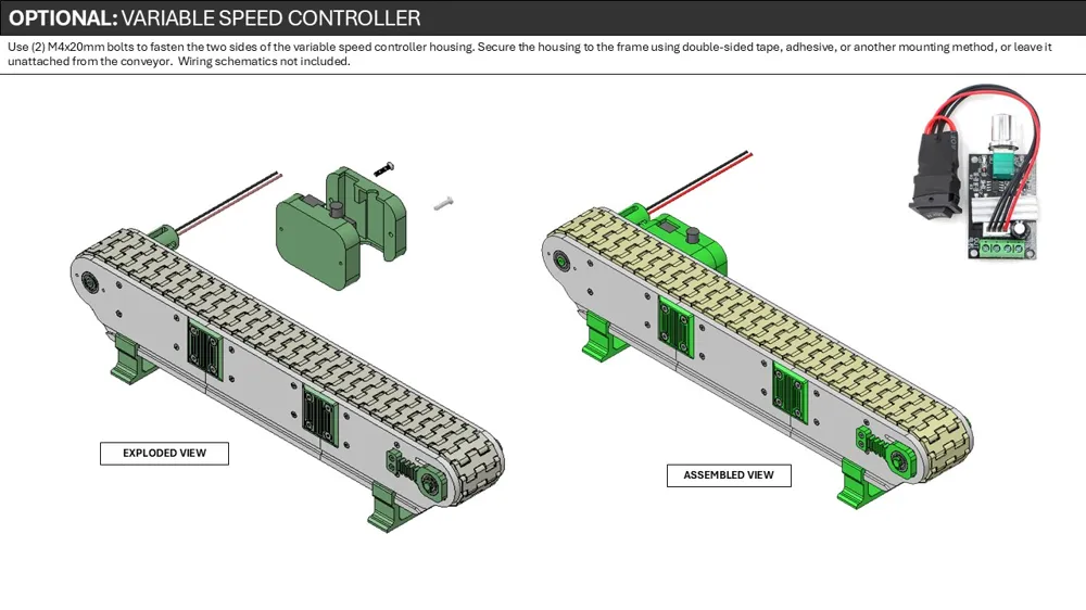 Mini Conveyor and Belt - Motorized by petti MakerWorld: Download Free ...