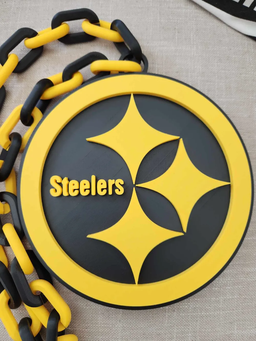 Pittsburgh Steelers Oversized Necklace, Pendant by Salvadori MakerWorld ...