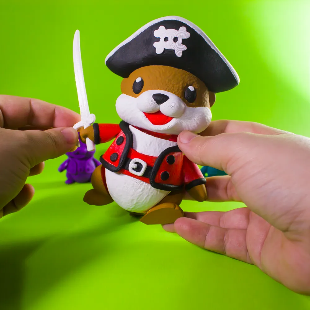 Fluffy Pirate Otter by La Calavera - MakerWorld