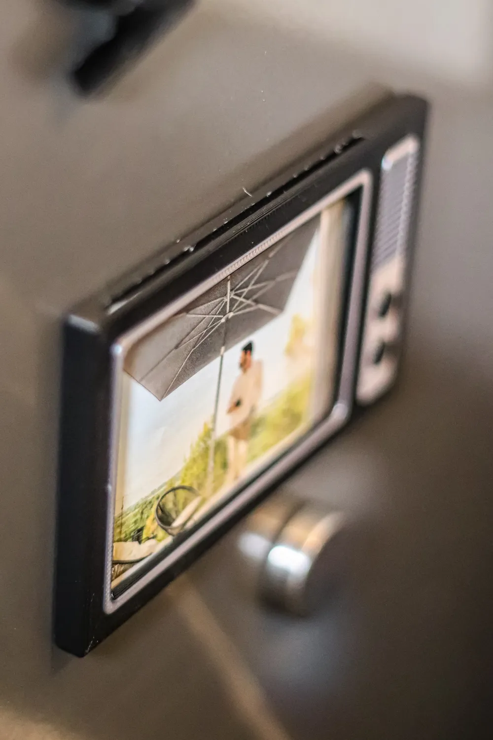 Retro TV Refrigerator Magnet with Picture Frame - Free 3D Print Model ...