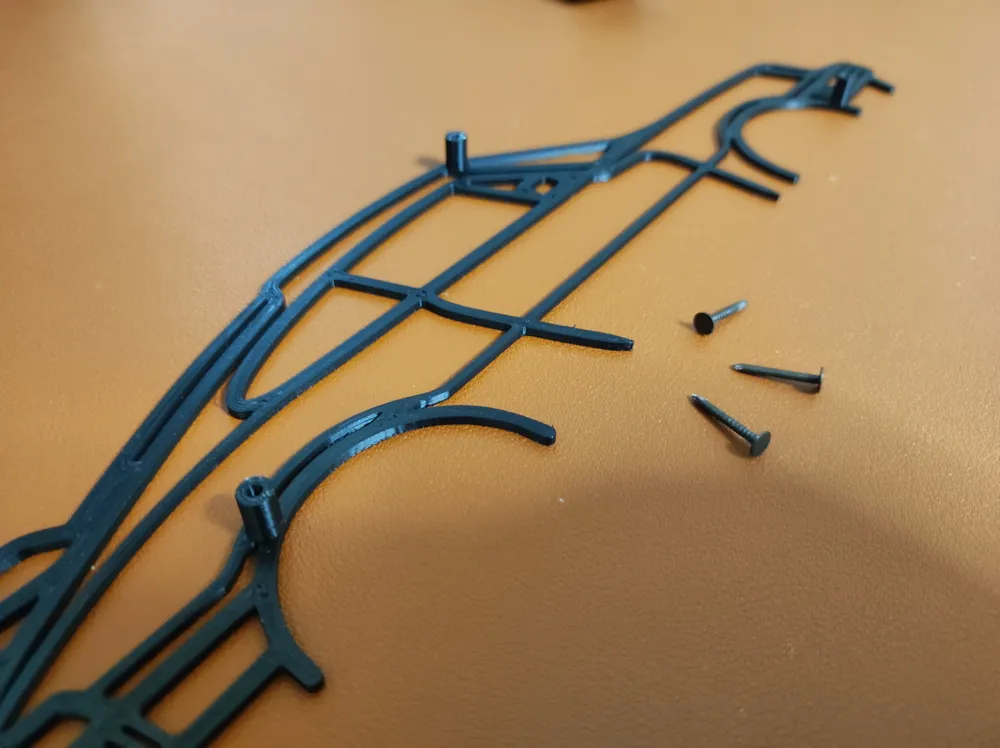 Porsche 911 turbo wall art silhouette - Free 3D Print Model - MakerWorld