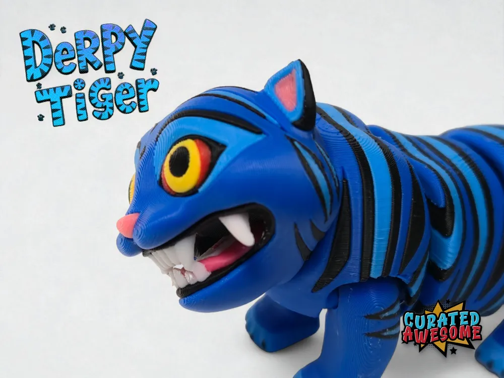 Cute Flexi Derpy Tiger by CuratedAwesome FlexiForge MakerWorld ...