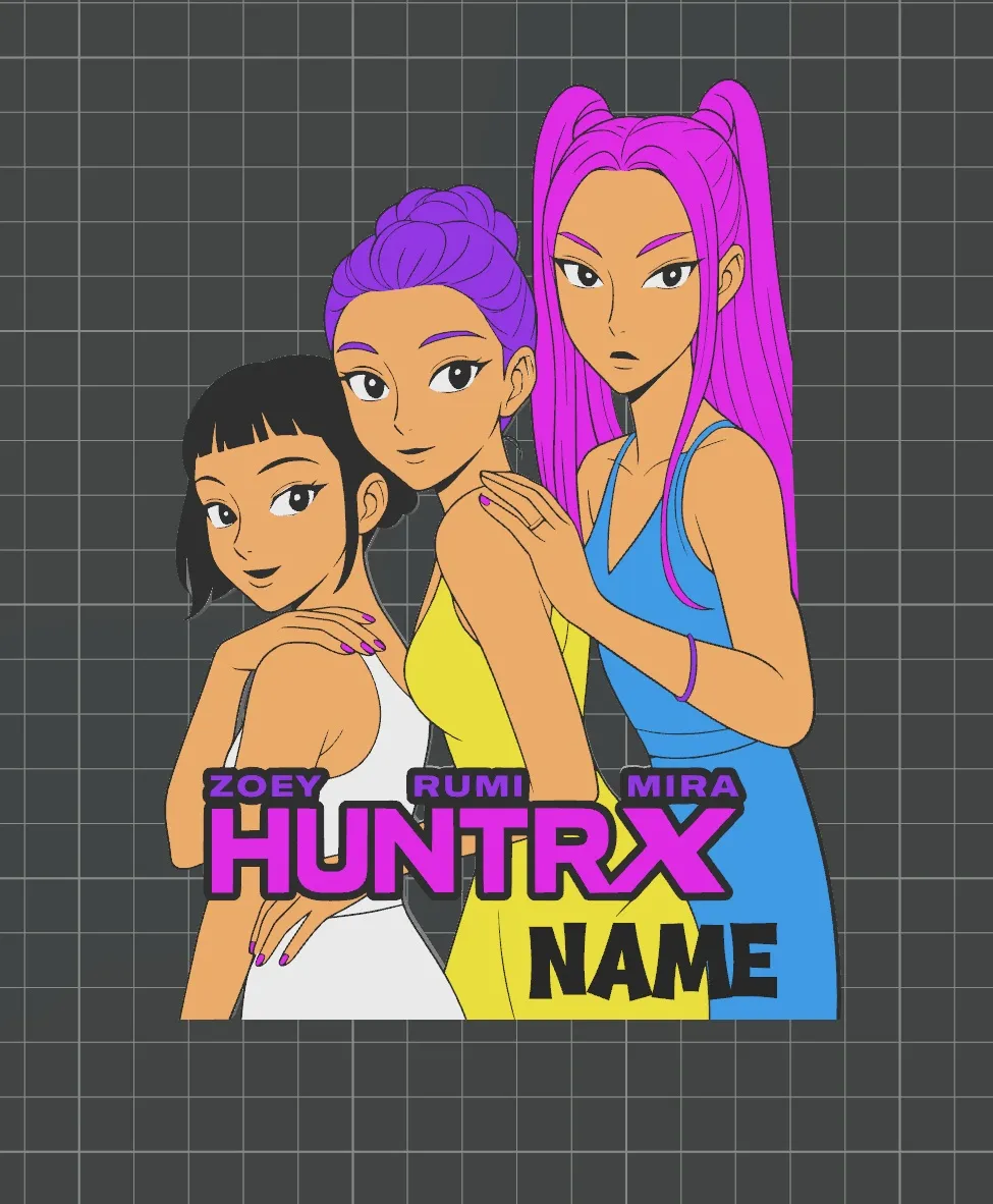 Kpop Demon Hunters 3 - Huntrix Cazadores demonios por DaViNcHi MakerWorld: Descarga Modelos 3D ...