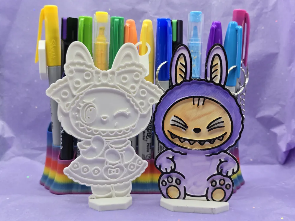 Labuba La Bu Bu La Boo Boo Cute Vibes Coloring by Merilno3D MakerWorld ...