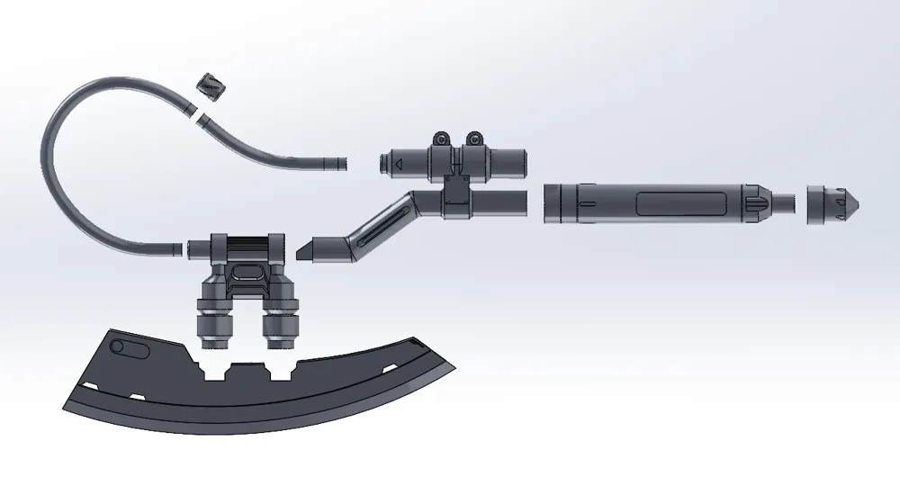 Handheld ZAKU HEAT HAWK [GQuuuuuuX Ver] by Archaeoid MakerWorld ...