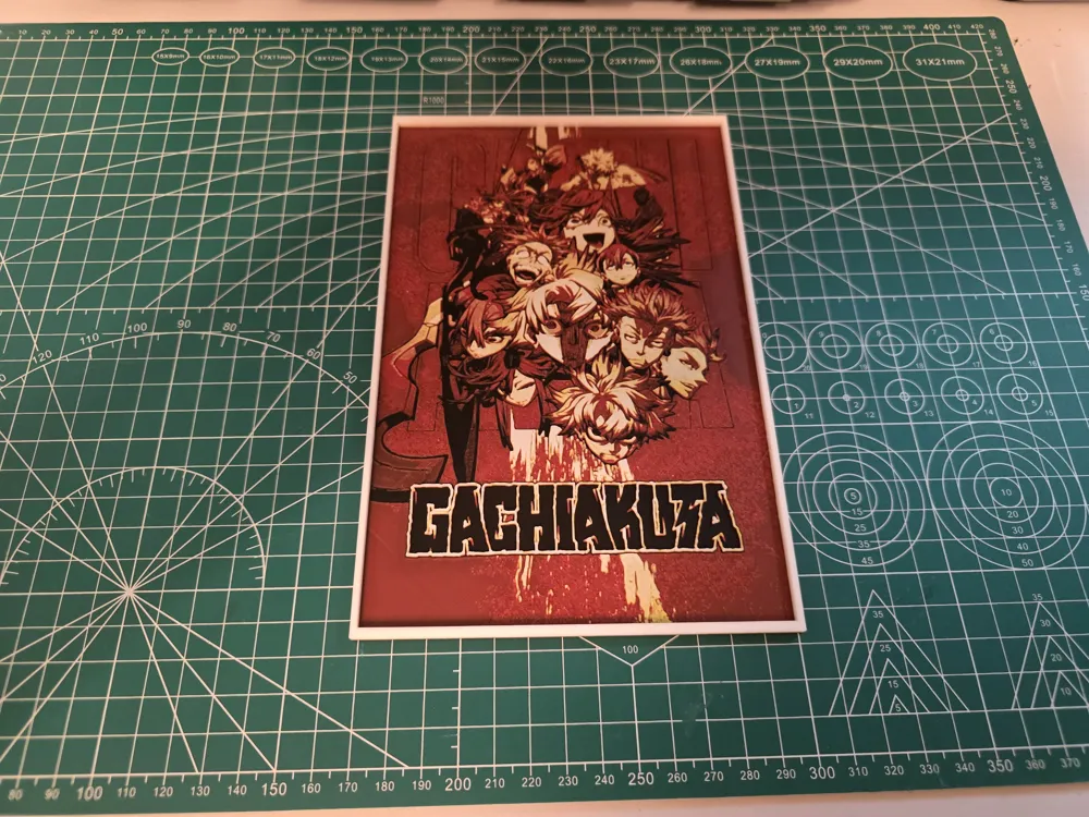 Gachiakuta Anime Poster - Hueforge Art - Free 3D Print Model - MakerWorld