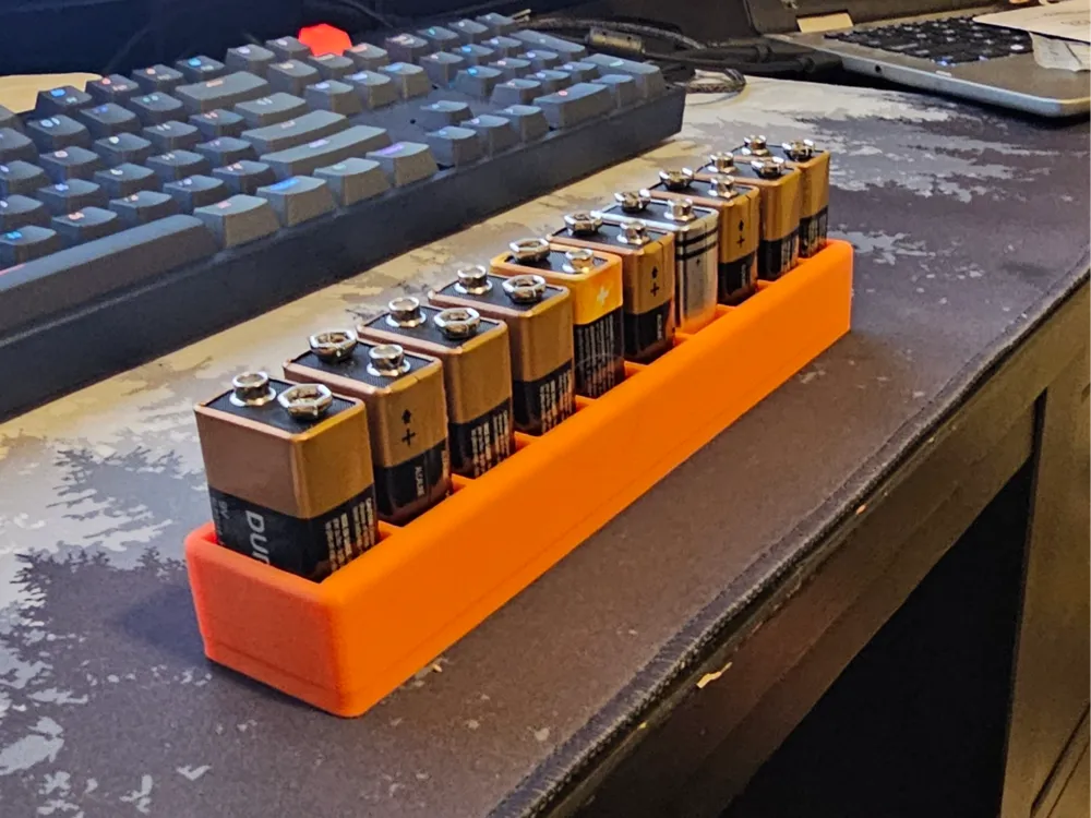 9 Volt Battery Holder by SubtleSwede3DMakerWorld: Download Free 3D Models