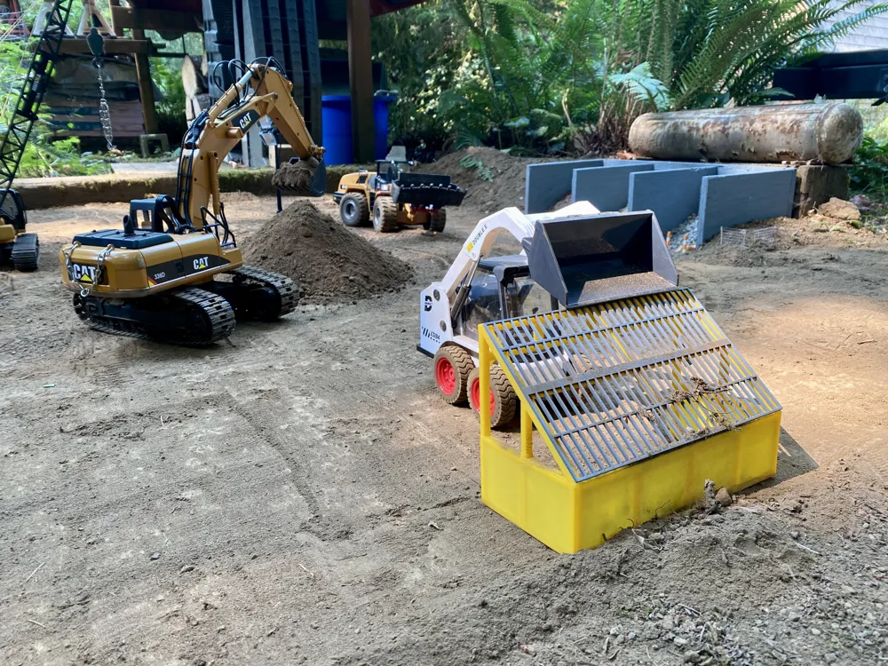 1/16th Scale Construction Site Rock Sifter - Free 3D Print Model ...