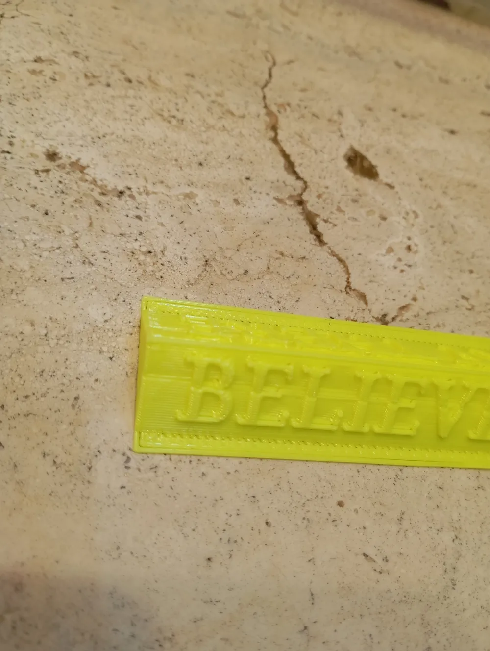 Motivational phrase plaque BELIEVE YOU CAN AND... - Free 3D Print Model ...