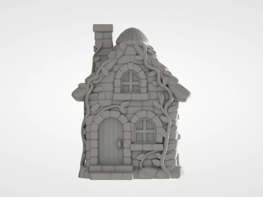 Thatched Roof Fairy House - Free 3D Print Model - MakerWorld