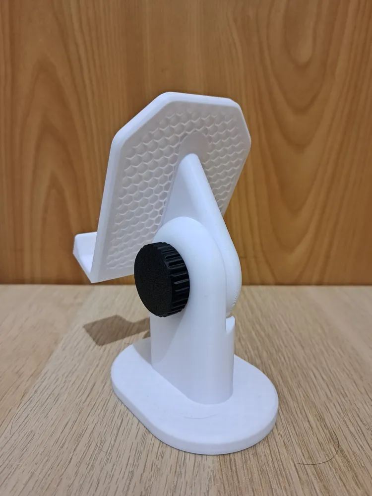 Adjustable tilt Phone stand for desktop - Free 3D Print Model - MakerWorld