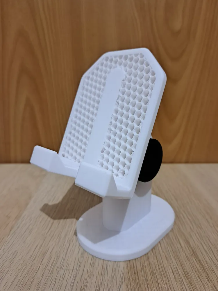 Adjustable tilt Phone stand for desktop - Free 3D Print Model - MakerWorld