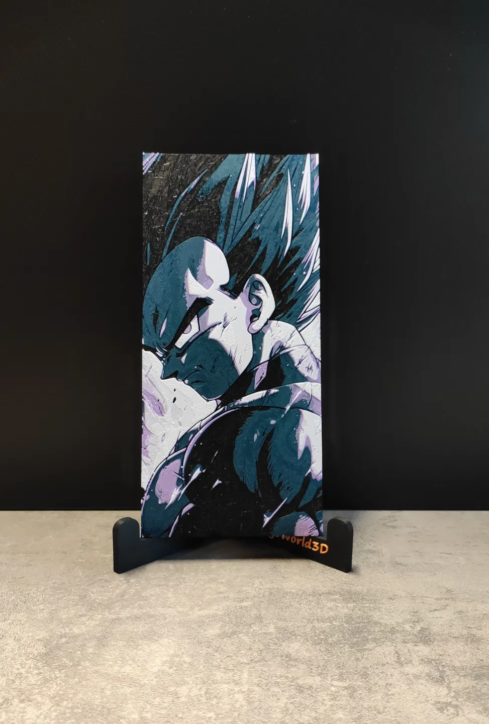 Vegeta portrait from DragonBall Z (4 Colors Filament Painting ...